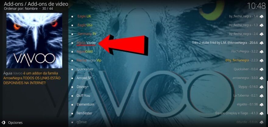 Cómo instalar Águila Vavoo en Kodi (2025): paso a paso