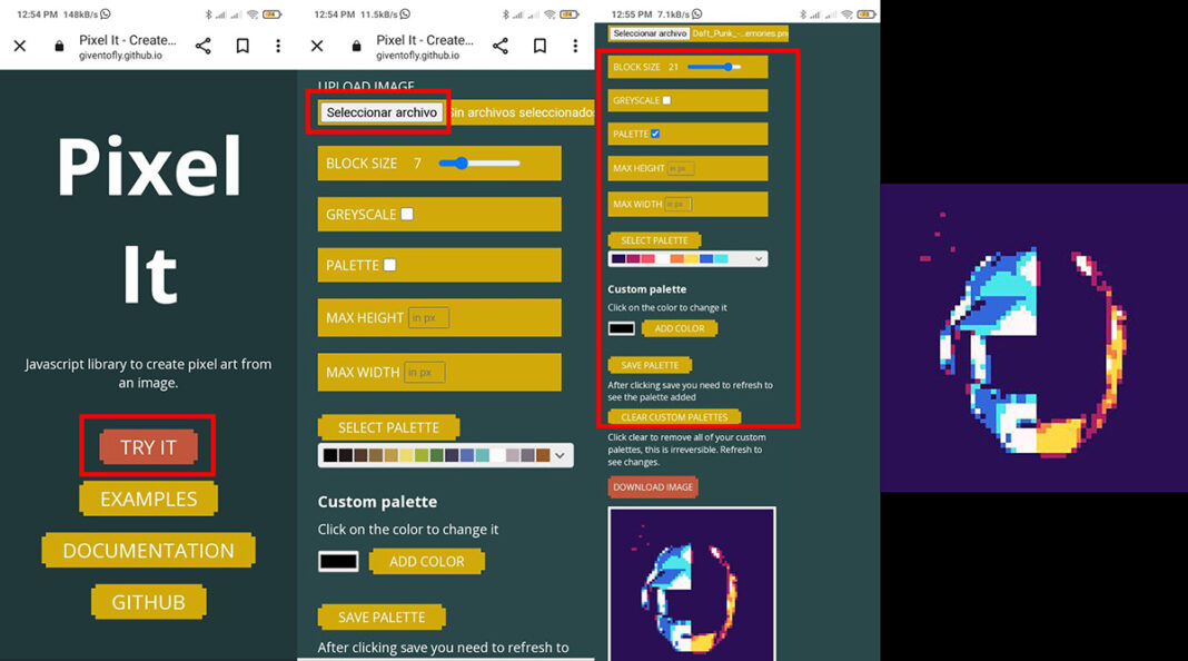 Cómo convertir una imagen a 8 bits online y gratis
