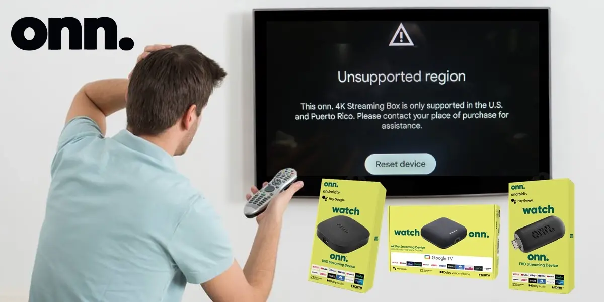 Cómo liberar un Onn. TV bloqueado por región no compatible