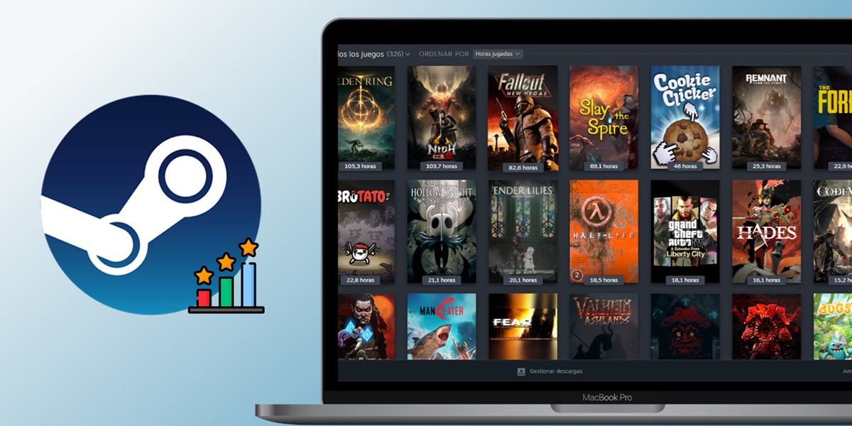 Cómo ver los juegos que más jugaste en Steam (top histórico)