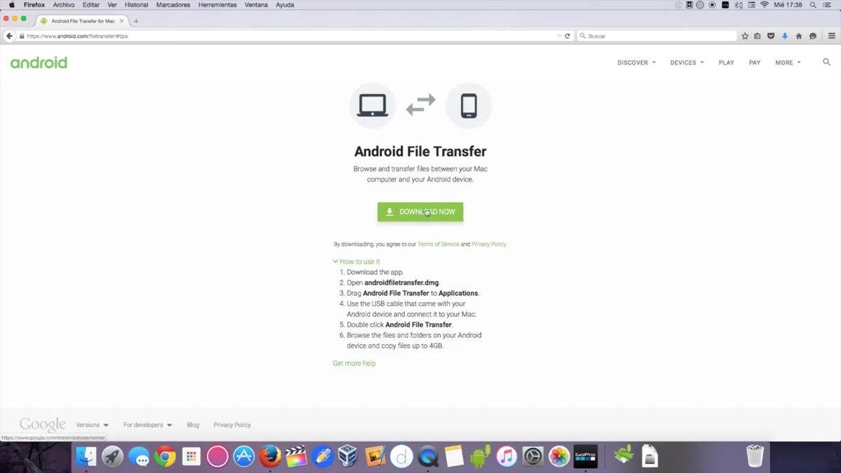 Cómo instalar Android File Transfer en Mac fácilmente