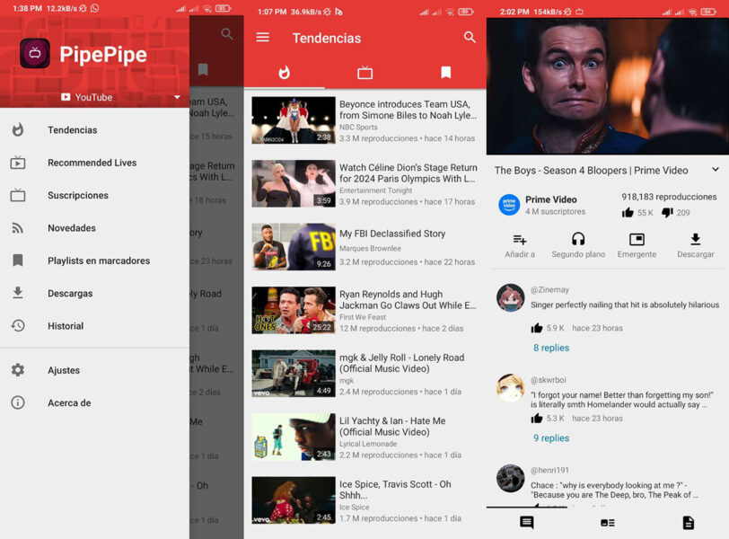 PipePipe: un APK como NewPipe, pero con más funciones