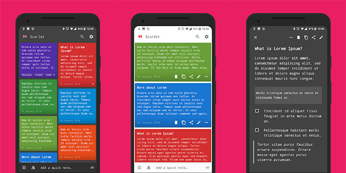 Scarlet Notes, la mejor alternativa a Google Keep en Android