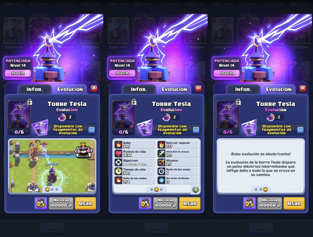 Los mejores mazos con la Torre Tesla evolucionada para Clash Royale