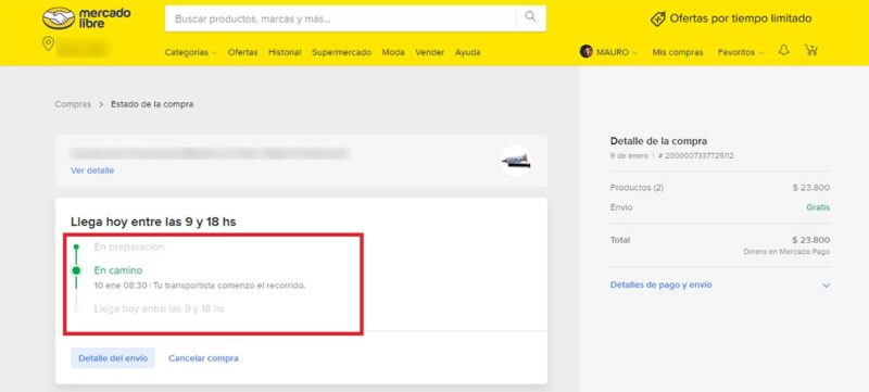 Cómo seguir un envío de Mercado Libre desde el teléfono y PC (2026)