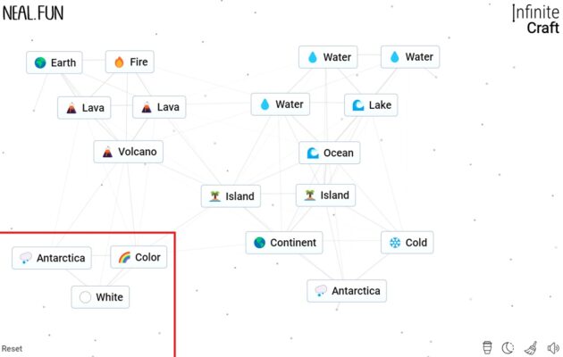 Cómo hacer colores en Infinite Craft: todas las recetas