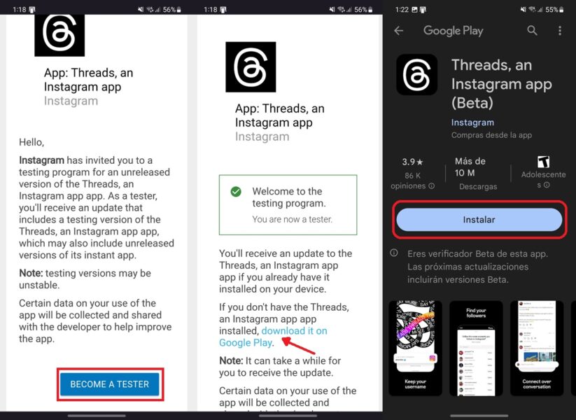 Cómo descargar Threads Beta en tu móvil Android (2025)
