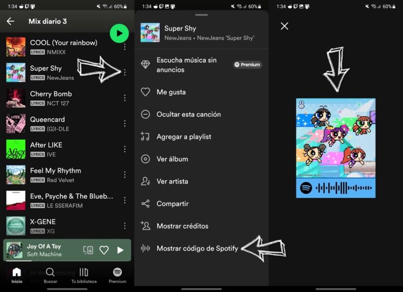 Cómo generar y escanear códigos de Spotify