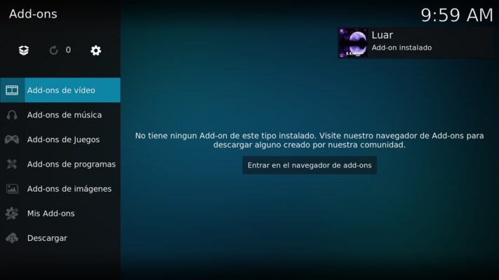 Cómo instalar Luar en Kodi (2025): paso a paso