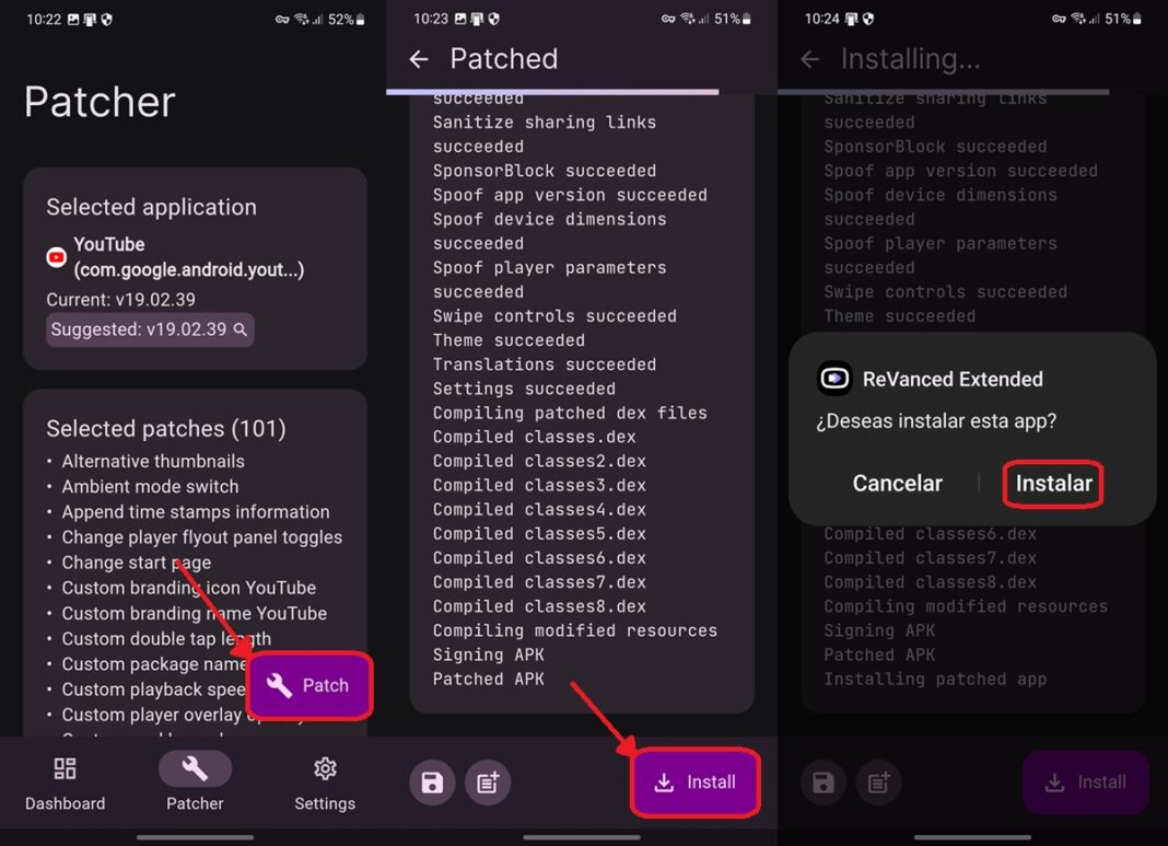 Cómo instalar YouTube Revanced Extended en 2025: paso a paso