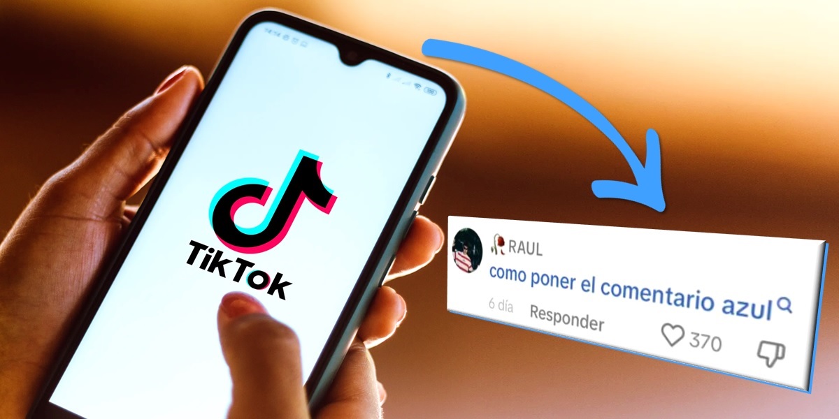 Cómo poner el comentario azul de la lupa en TikTok