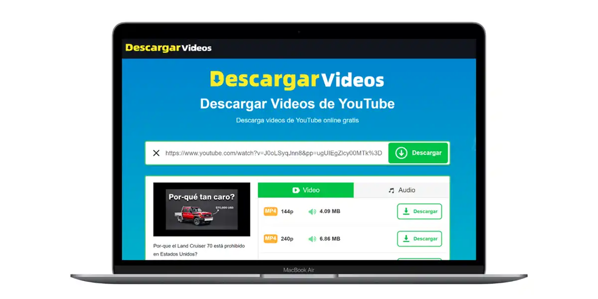 La mejor web para descargar vídeos de YouTube en 2026