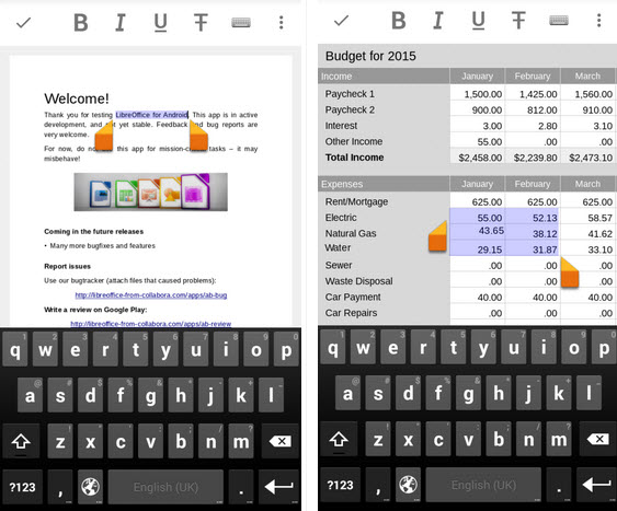 Descargar LibreOffice Android