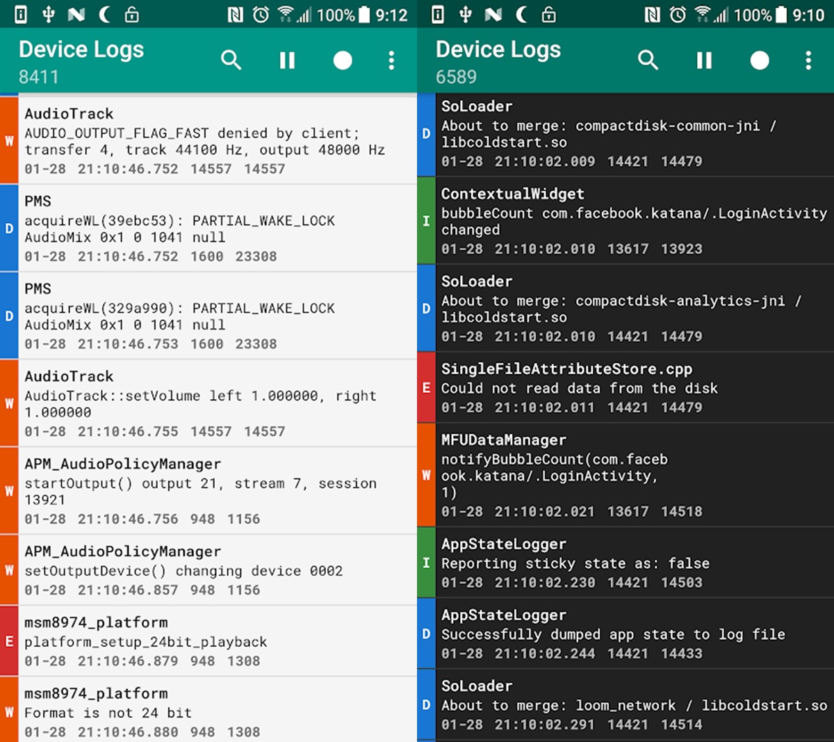 Cómo ver todos los logs en Android