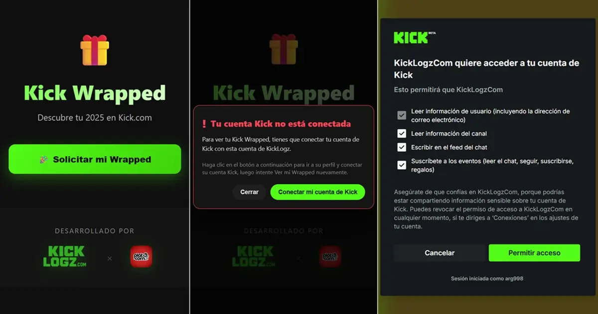 Cómo ver tu Kick Wrapped 2025: paso a paso