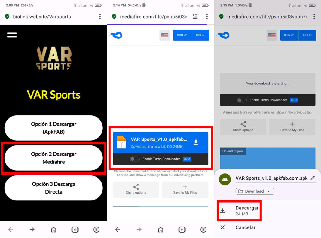 VAR Sports: el APK para ver fútbol gratis, ¿tiene virus?